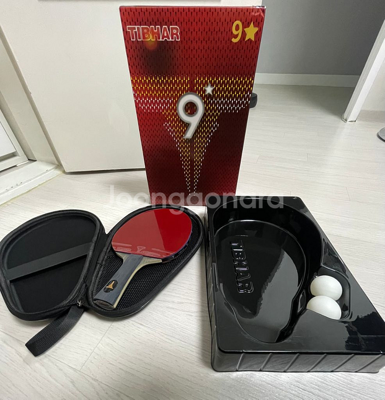 티바 TIBHAR 탁구채 9성 세이크핸드 사용X | 탁구의류/용품 | 중고나라