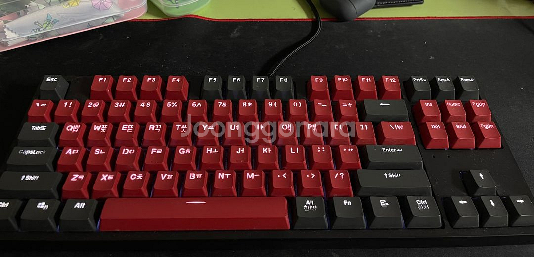 콕스 ck87 황축 레드그레이 | 키보드/마우스/스피커 | 중고나라