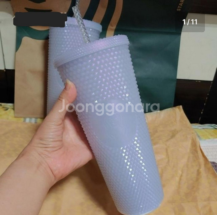 새상품>스타벅스 아이시 블링 스터드 콜드컵 710ml | 식기/컵/텀블러 | 중고나라