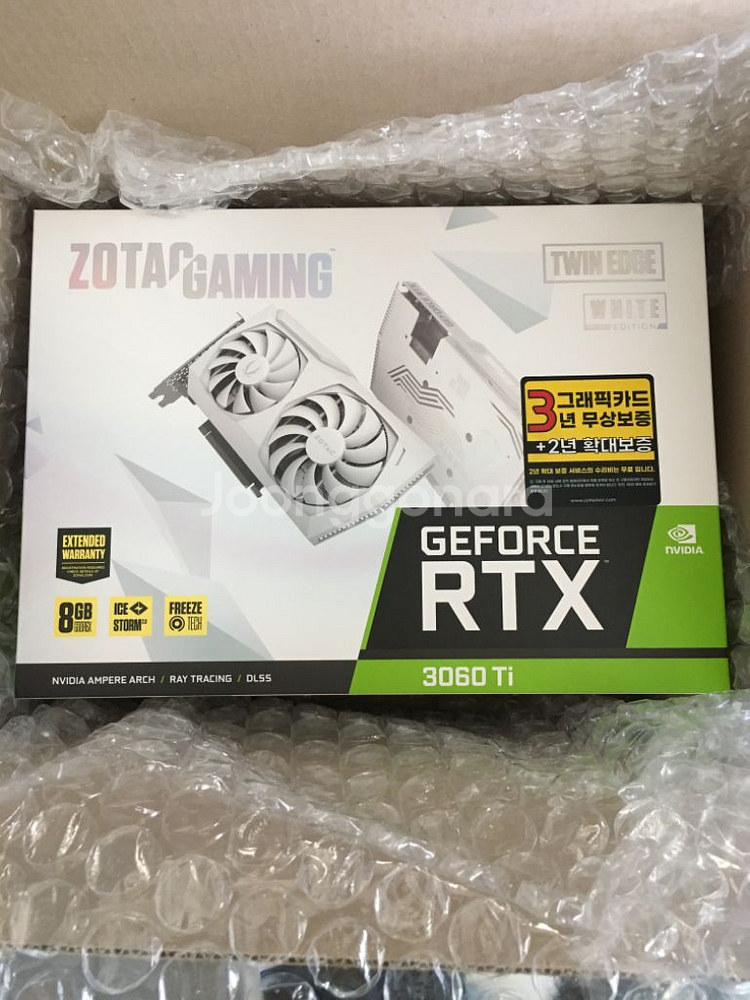 미개봉 3060Ti d6x 그래픽카드 white | RAM/VGA/SOUND | 중고나라