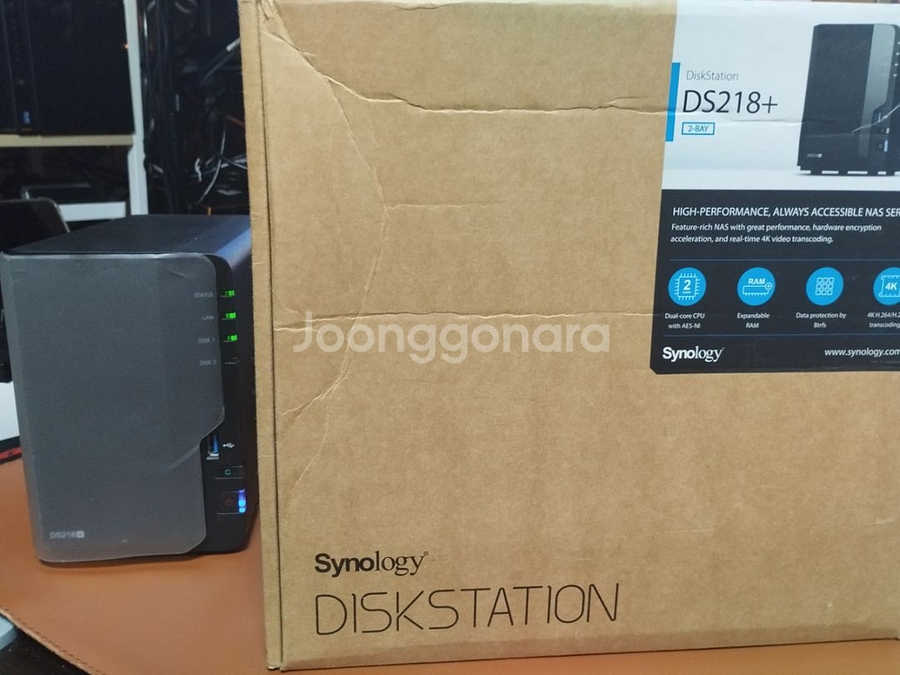 시놀로지 DS218+ 메모리 6기가 추가판매 아이언울프 | HDD/SSD/ODD | 중고나라