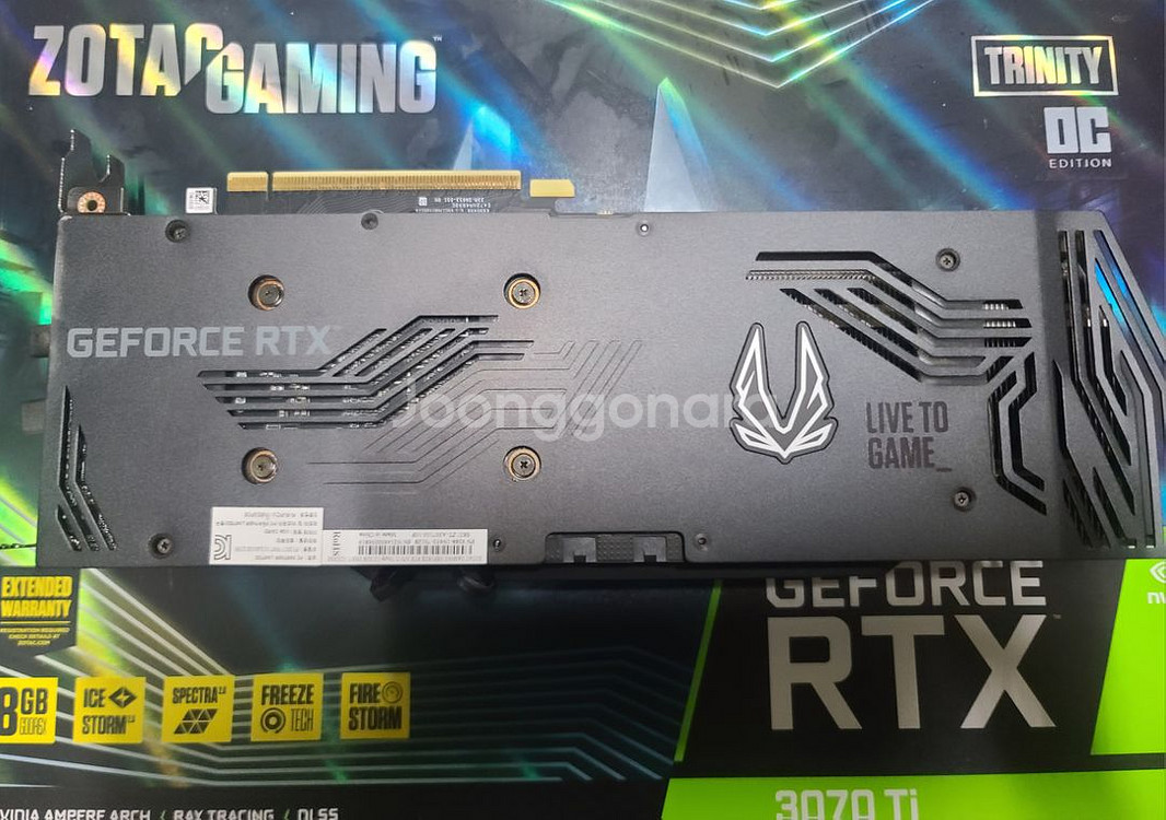 조탁 3070ti trinity oc그래픽카드 | RAM/VGA/SOUND | 중고나라