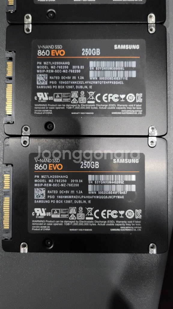삼성 ssd 860evo 250G | HDD/SSD/ODD | 중고나라