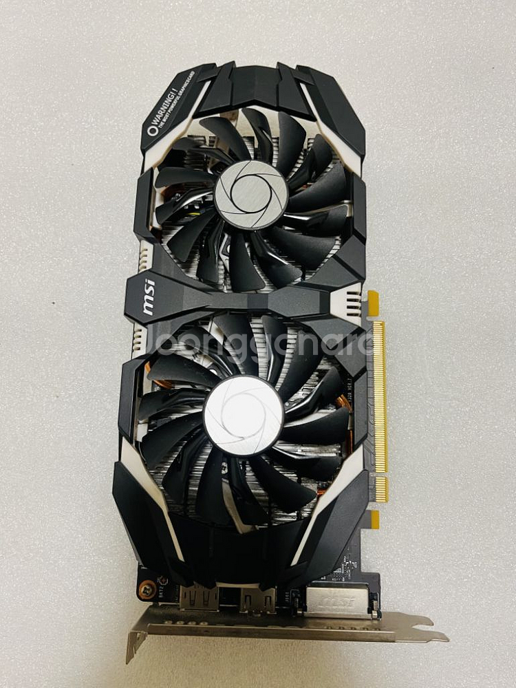 msi gtx1060 3g 팝니다. (택포함) | RAM/VGA/SOUND | 중고나라