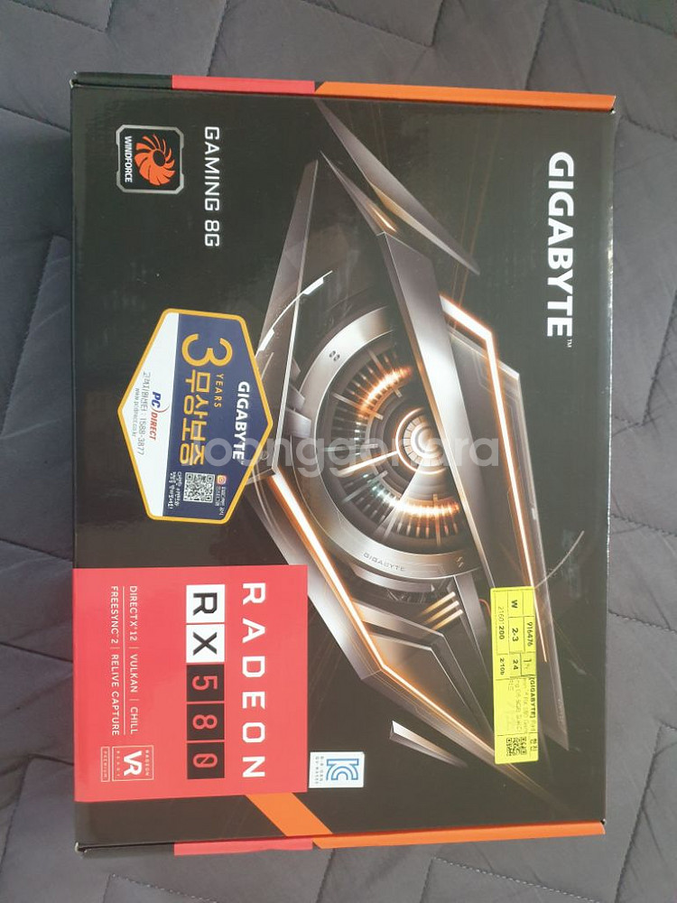 RX580 8G 미개봉 팝니다 | RAM/VGA/SOUND | 중고나라