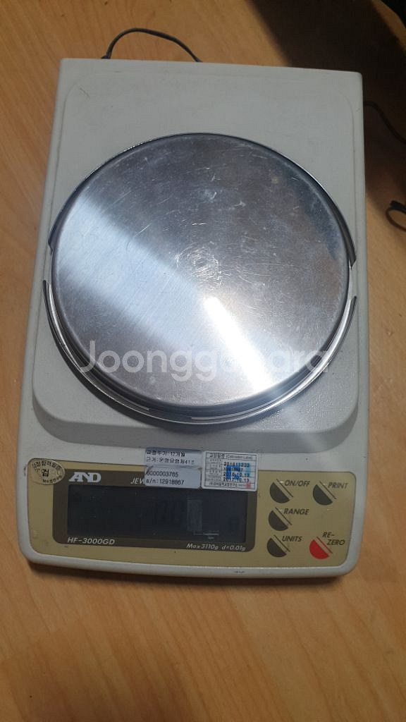 AND HF-3000GD 3KG 0.01g 전자저울 | 측정공구 | 중고나라