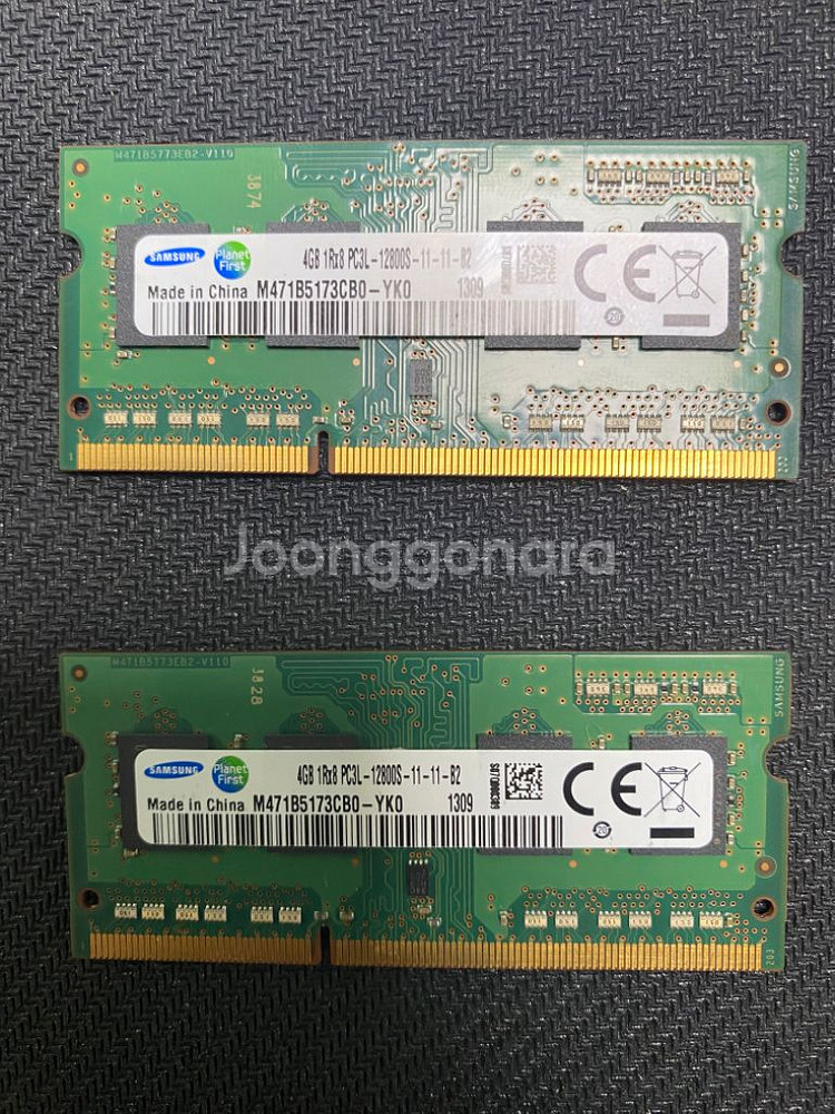 노트북 메모리 4기가ddr3 2개 기타 주변기기 중고나라 