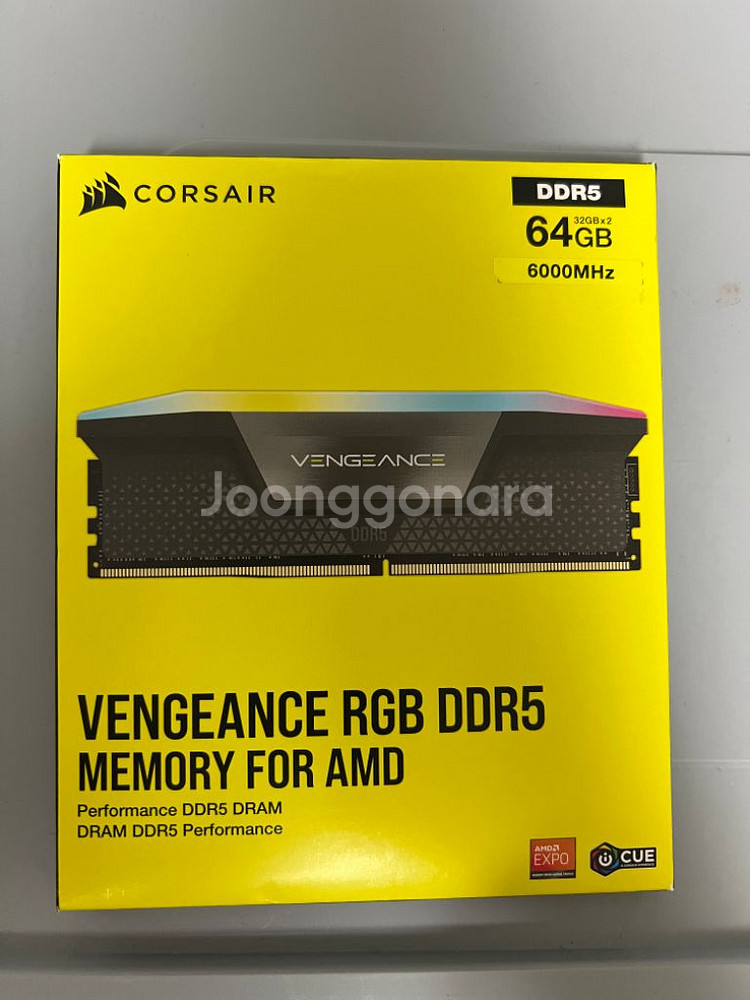 커세어 벤젠스 rgb ddr5 64g ram(32*2) | RAM/VGA/SOUND | 중고나라
