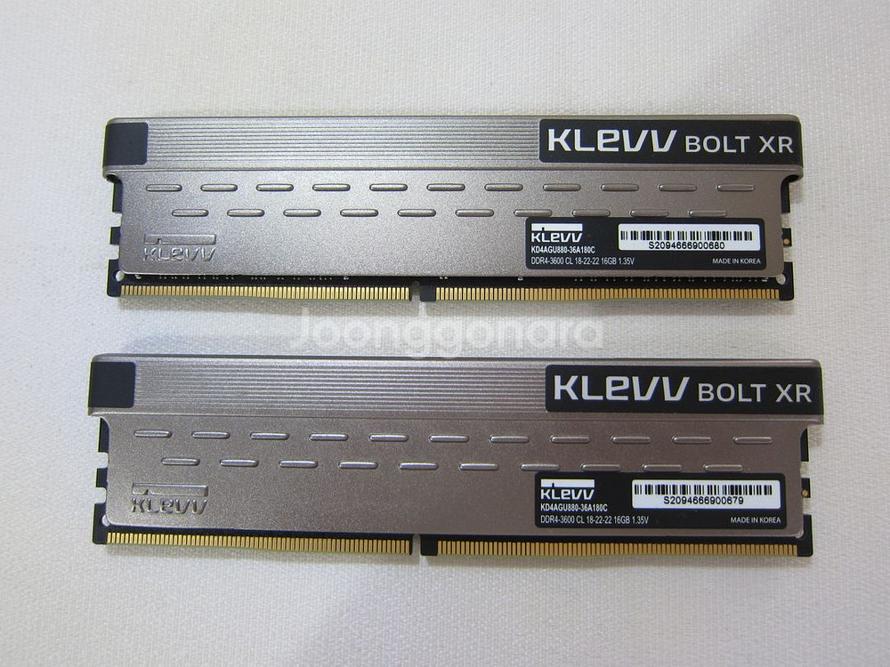 KLEVV DDR4-3600 BOLT XR 8Gx2 | 중고나라 카페에서 운영하는 공식 사이트