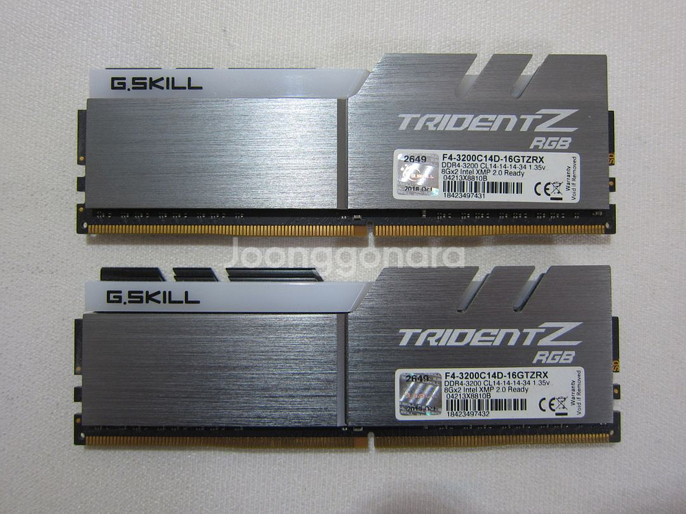 지스킬 DDR4-3200 CL14 16G(8Gx2) | 중고나라 카페에서 운영하는 공식 사이트