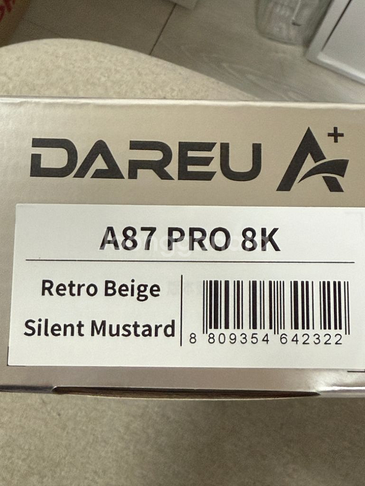 다얼유 A87PRO 8K 레트로베이지 머스타드축 | 중고나라 카페에서 운영하는 공식 사이트