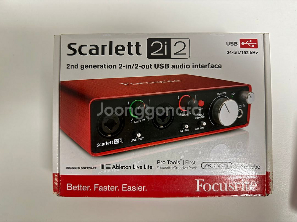 스칼렛 포커스라이트 2i2 2세대 | 중고나라 카페에서 운영하는 공식 사이트