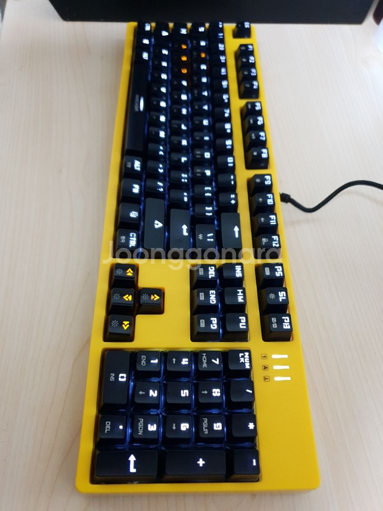 앱코 k660 클릭 옐로우 게이밍 led 키보드 | 중고나라 - 안심되는 중고거래