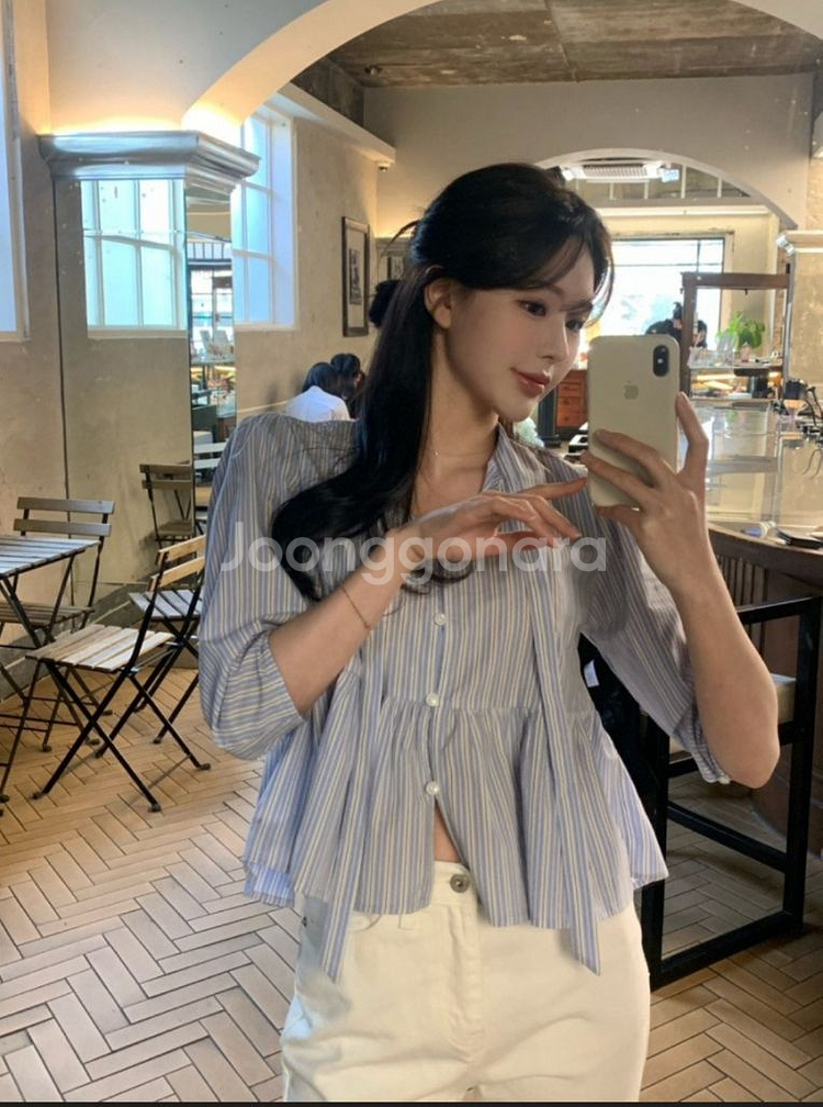 샵미네트 블랑 블라우스 | 중고나라 - 안심되는 중고거래