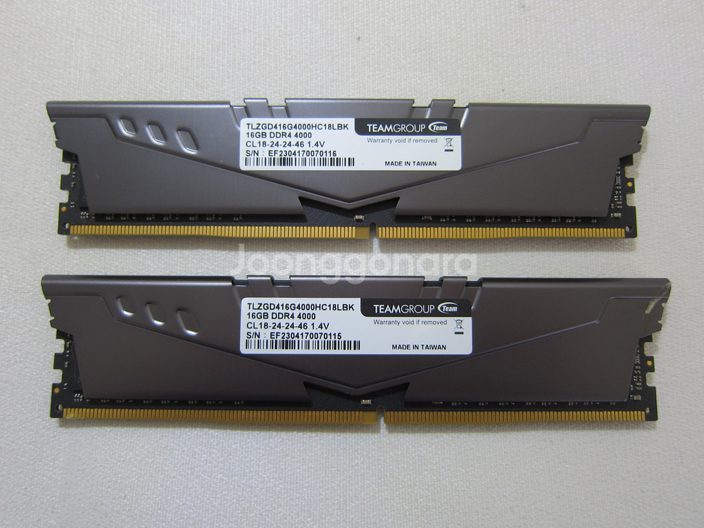 팀그룹 DDR4-4000 Vulcan Z 16Gx2 | 중고나라 - 안심되는 중고거래
