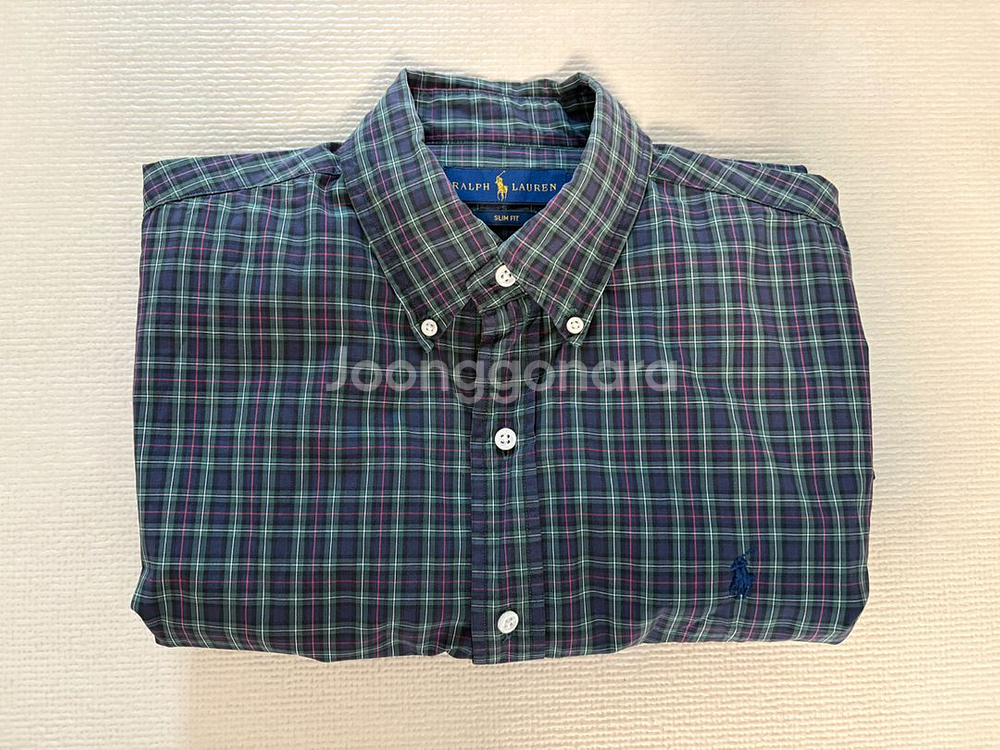 M) 15 1/2 폴로 체크 셔츠 남방 | 중고나라 - 안심되는 중고거래