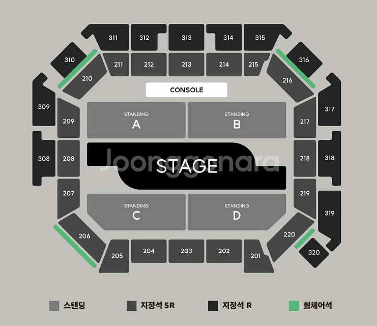 백예린 콘서트 25(토) 스탠딩 70번대 1장 | 중고나라 - 안심되는 중고거래