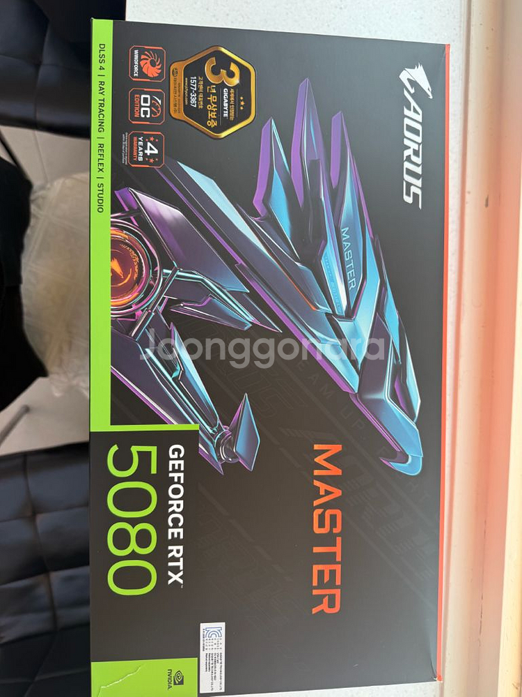 GIGABYTE AORUS 지포스 RTX 5080 MASTER D7 16GB 팝니다 | 중고나라 - 안심되는 중고거래