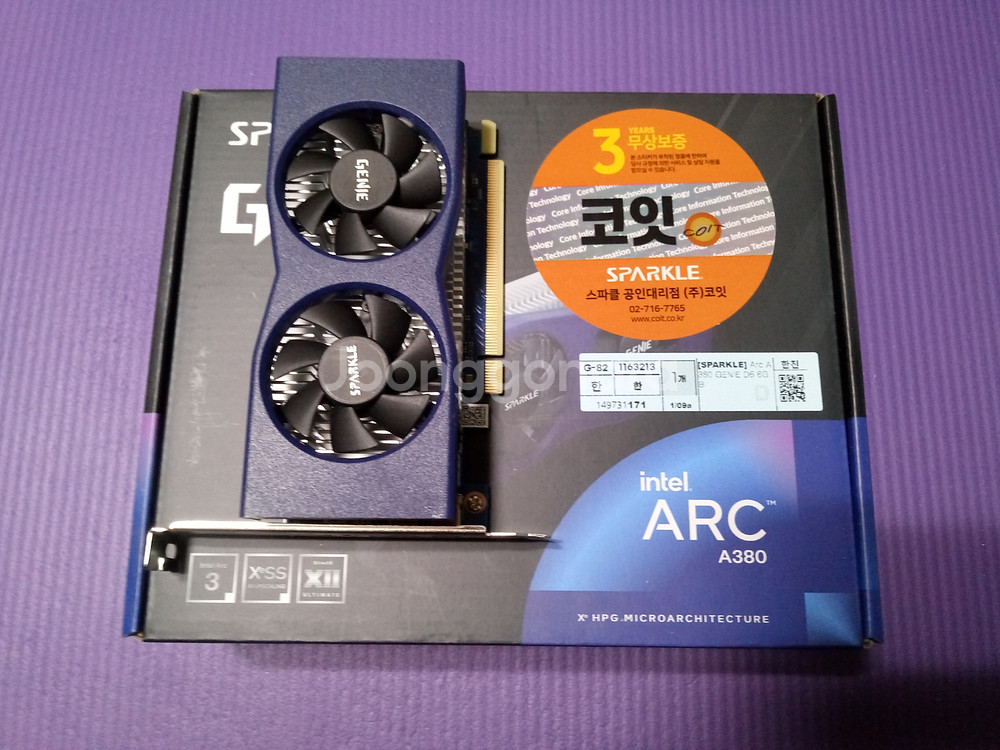 인텔 Intel ARK A380 아크 그래픽카드 정품 | 중고나라 - 안심되는 중고거래