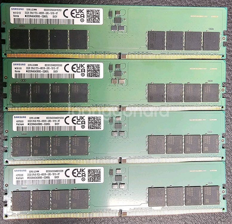 삼성 DDR5 32gb x4 총 128gb | 중고나라 - 안심되는 중고거래