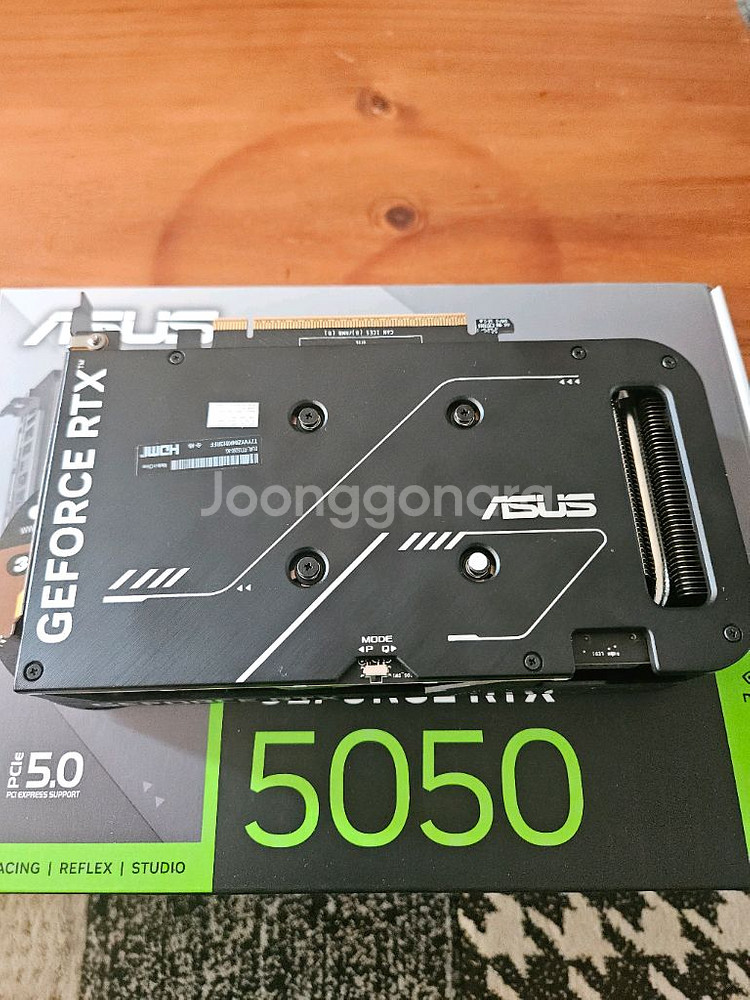 [ASUS] DUAL 지포스 RTX 5050 OC D6 8GB 인텍앤컴퍼니 | 중고나라 - 안심되는 중고거래
