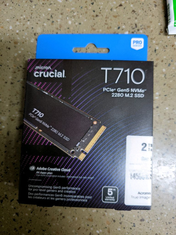 마이크론 크루셜 T710 2TB SSD 미개봉 팝니다. | 중고나라 - 안심되는 중고거래