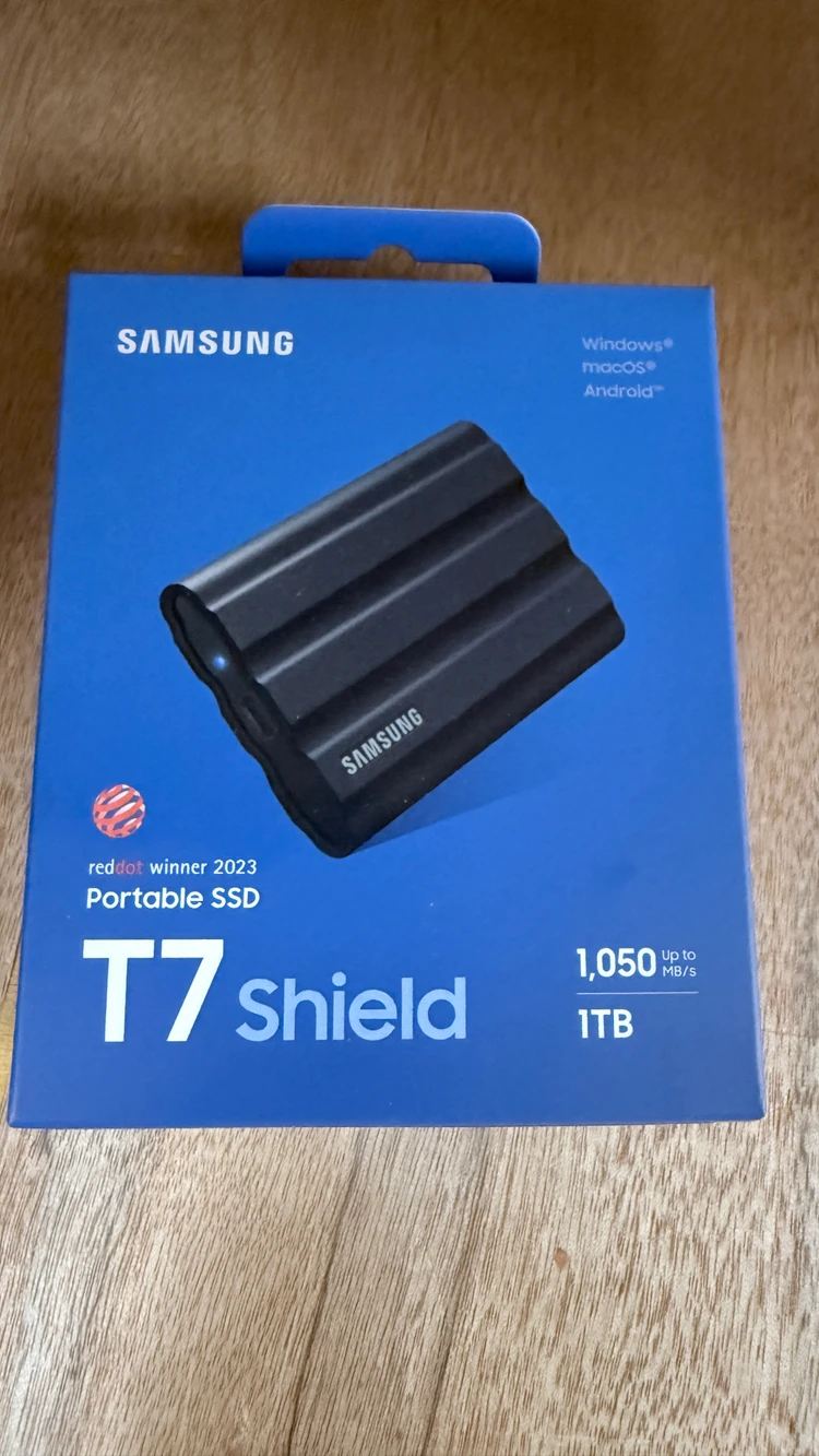 미개봉 ) 삼성 외장하드 SSD T7 SHIELD 1테라 | 중고나라 - 안심되는 중고거래