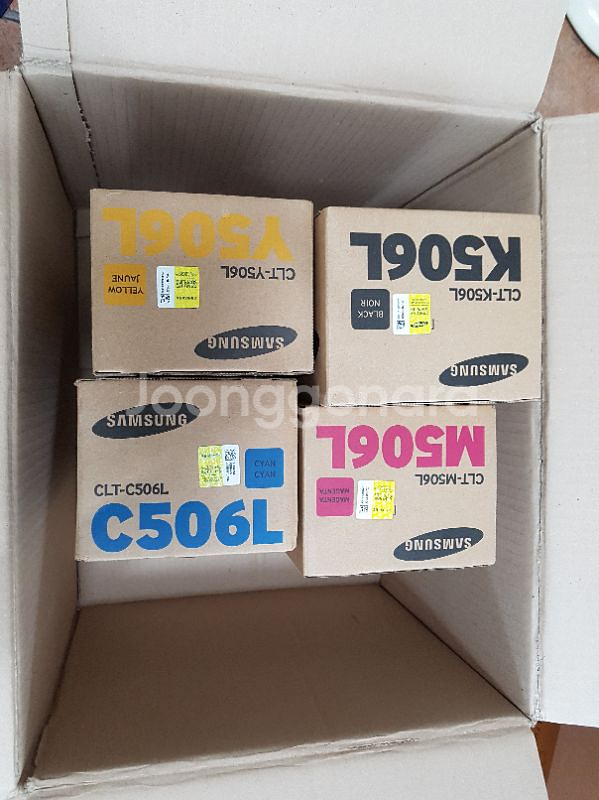 삼성토너 506L 4색 세트 팔아요 | 프린터/복합기/잉크/토너 | 중고나라