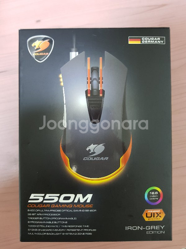 쿠거 550M 풀박 팝니다 | 키보드/마우스/스피커 | 중고나라