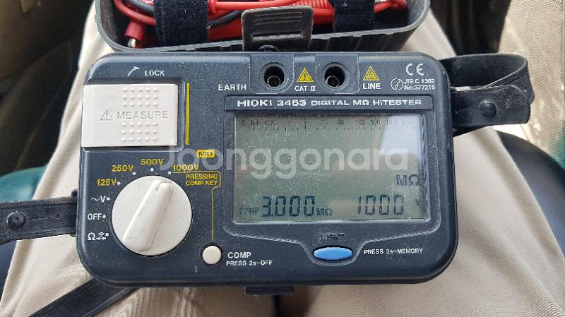 절연저항계 메가링 테스터기 hioki 3453 | 중고나라 카페에서 운영하는 공식 사이트